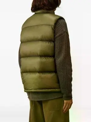 C.P. COMPANY Button-fastening Padded Gilet - Green