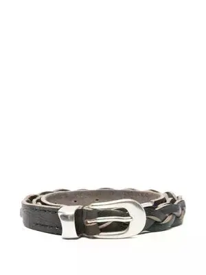 Our Legacy Braided Leather Belt - Black
