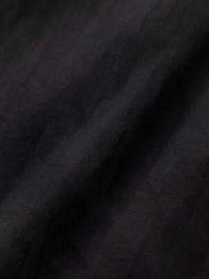 AND WANDER Chest-pocket Chain-detail Shirt - Black