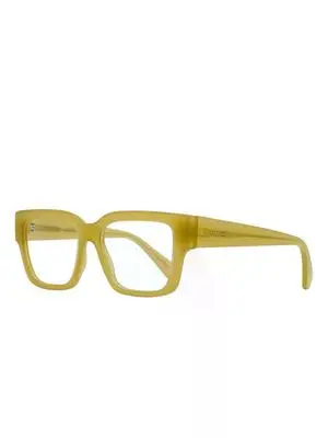FERRAGAMO Rectangular Frame Glasses - Yellow