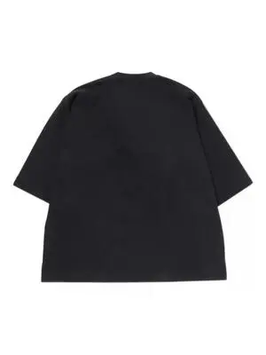 AND WANDER Chest-pocket Short-sleeve T-shirt - Black