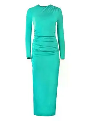 Women's Long Sleeve Jersey Midi Dresses