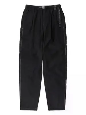 AND WANDER Pleated Belted Trousers - Black