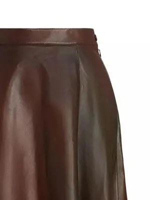 Ralph Lauren Leather A-line Skirt