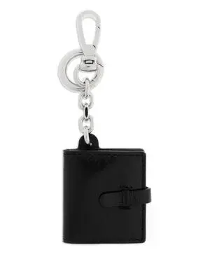 MAISON MARGIELA Stitch-detail Keyring - Black