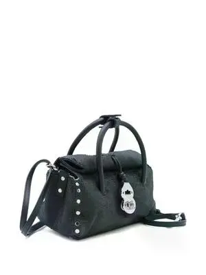 ZANELLATO Dotta Studded Tote Bag - Black
