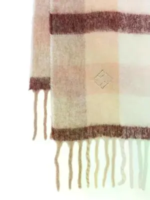 Peserico Checked Fringed Scarf