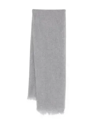 Peserico Fringed Scarf - Grey