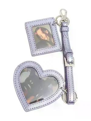 PEPA SALAZAR Heart-frame Charm - Purple