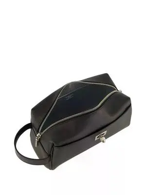 Balenciaga Rodeo Leather Toiletry Pouch - Black