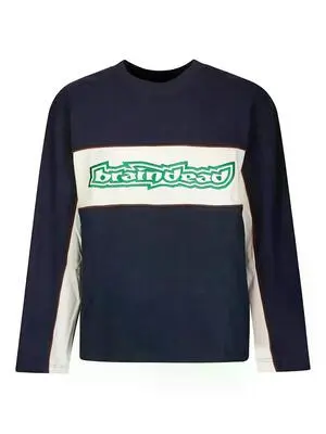 BRAIN DEAD Long-sleeve Embroidered Sweatshirt
