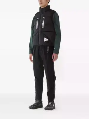 AND WANDER Gingham-pattern Gilet