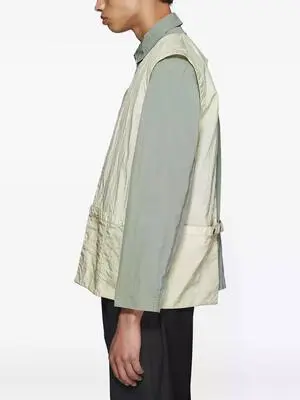 JIL SANDER Belted Back-detail Vest - Neutrals
