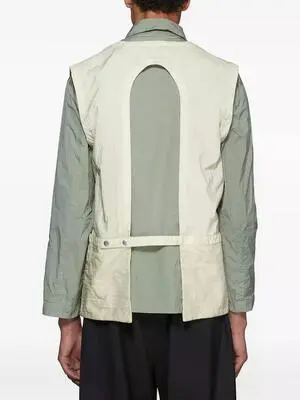 JIL SANDER Belted Back-detail Vest - Neutrals