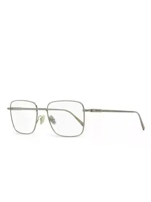 FERRAGAMO Ribbed Profile Rectangle Frame Glasses