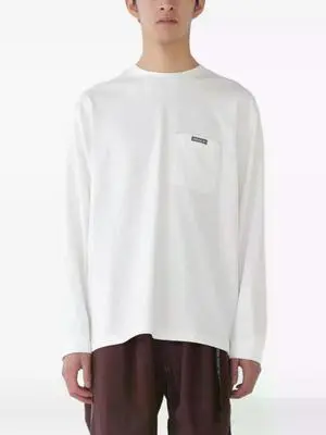 AND WANDER Chest-pocket Long-sleeve T-shirt