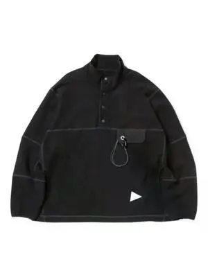 AND WANDER Buttoned Chest-pocket Sweater