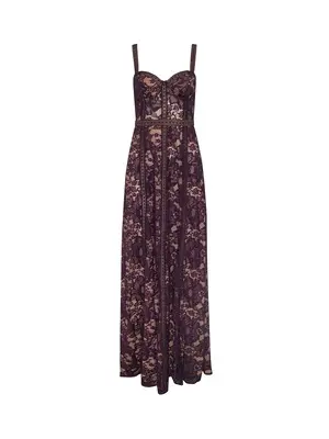 L'Agence Laynie Lace Maxi Dress