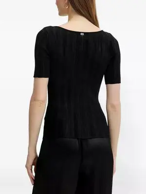 MARCIANO Ribbed V-neck T-shirt