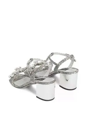 Dolce & Gabbana Embellished Brocade Sandals