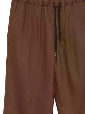 COSTUMEIN Drawstring Tailored Trousers - Brown