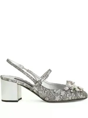 Dolce & Gabbana Silver Tone Pumps