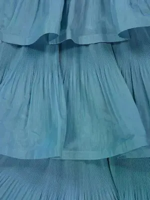 Zimmermann Pleated Tiered Midi Dress