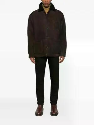 Tagliatore Fur Collar Pocket Coat