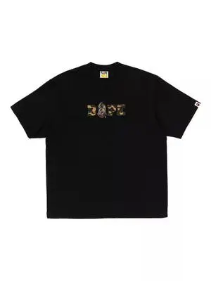 A BATHING APE Camouflage-print T-shirt - Black