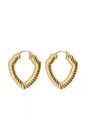 Burberry Large Shield Hoop Earrings