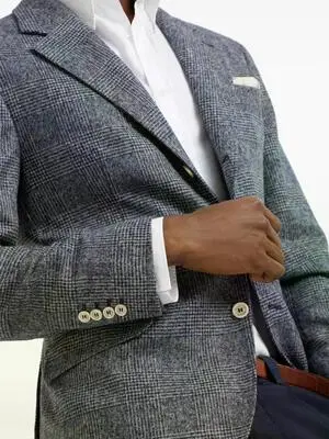 Brunello Cucinelli Single-breasted Checked Blazer