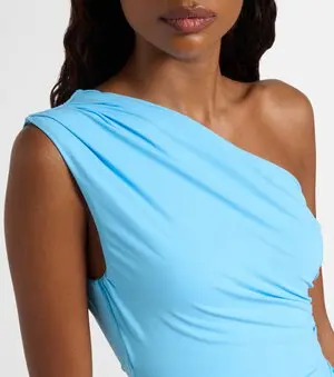 Melissa Odabash Sydney One-shoulder Swimsuit - Blue