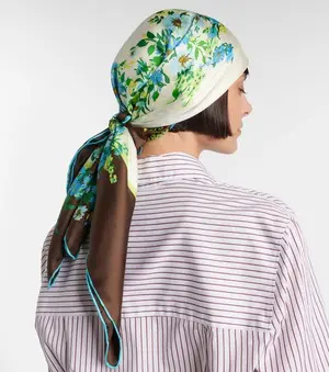 ALEMAIS Alémais Floral Silk Scarf