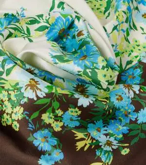 ALEMAIS Alémais Floral Silk Scarf
