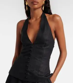 Faithfull The Brand Marie Linen Vest