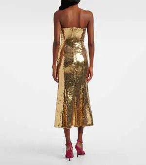 Dolce & Gabbana Sequined Bustier Dress