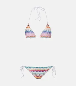Missoni Zig Zag Lamé Bikini - Multicoloured