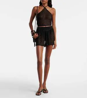 Missoni Crochet Lamé Shorts