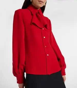 Valentino Garavani Cady Couture Blouse - Red