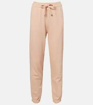 Adidas By Stella McCartney Cotton Jersey Sweatpants - Pink