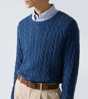 Polo Ralph Lauren Cable-knit Cotton Sweater - Blue