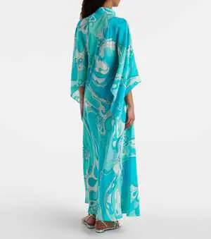 Emilio Pucci Orchidee Silk Kaftan