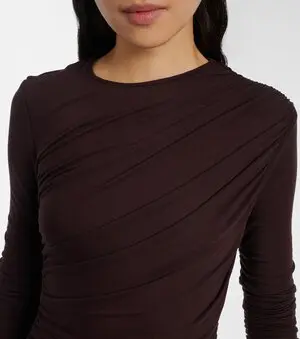 AGOLDE Tania Twist Ruched Top