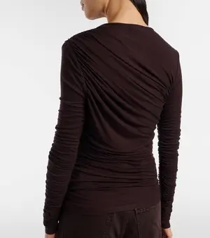 AGOLDE Tania Twist Ruched Top