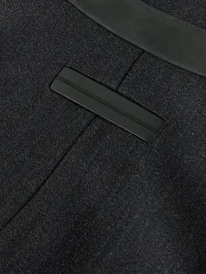 Zegna Nubuck-trimmed Virgin Wool-twill Jacket