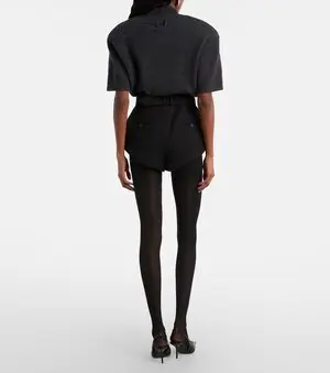 Wardrobe.NYC Sheer Tights - Black
