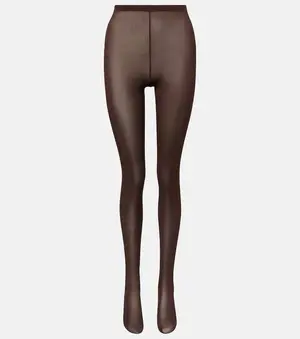 Wardrobe.NYC Sheer Tights - Brown