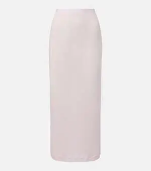 Wardrobe.NYC Sheer Midi Skirt - Pink
