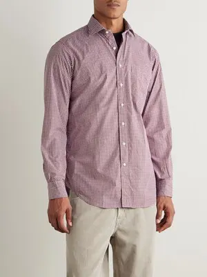 Sid Mashburn Gingham Cotton-poplin Shirt