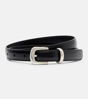 THE ROW Ring Leather Belt - Black